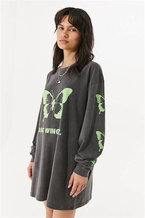 New Girl Order Just Wing It Butterfly Long Sleeve T Shirt Urban