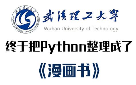 【武汉理工大学最权威】武汉理工大学终于把python视频教程整理成漫画书，教学非 哔哩哔哩