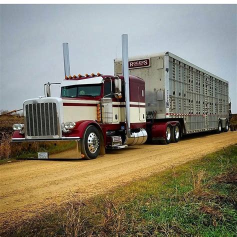 Peterbilt Custom 379 Bull Hauler Big Rig Trucks Semi Trucks Lifted