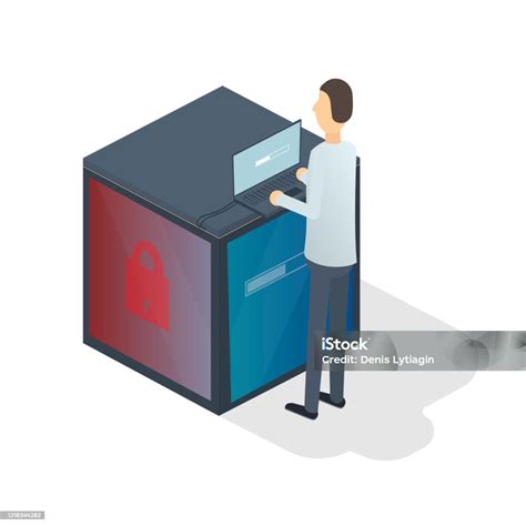 Ilustración De Programador Programación De Bases De Datos Servidor Y