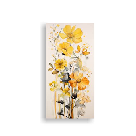 Cuadro Composición Cultural Dibujo Acuarela Floral En Blanco DecoCuadros