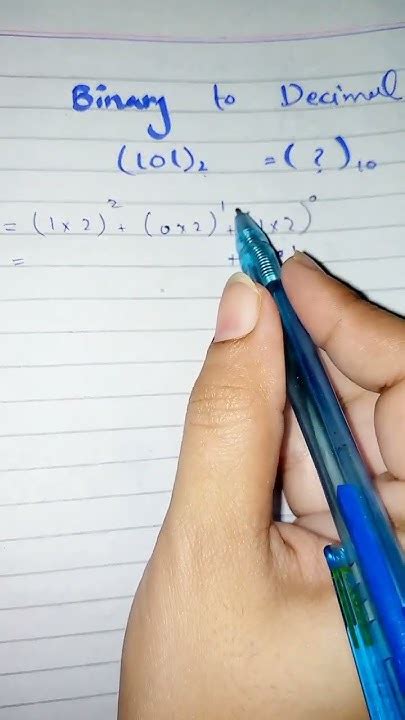 Binary To Decimal Conversion Binary To Decimal In Urdu Shorts Youtubeshorts Youtube