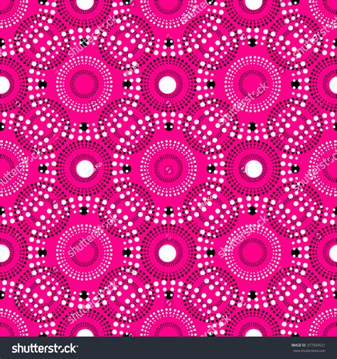 Seamless Circular Pattern Rhythmic Structure Circles Stock Vector Royalty Free