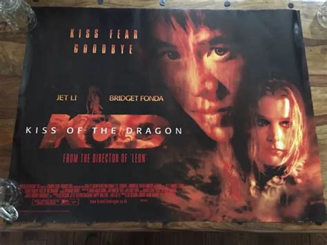 Kiss Of The Dragon Uk Quad Original Film Movie Poster Jet Li Bridget