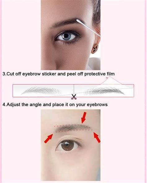 Magic 4D Hair Like Eyebrow Tattoo Sticker False Eyebrows 7 Day Long Lasting Super Waterproof