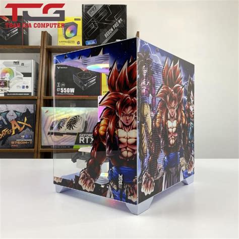 Thùng Máy Magic Aqua M Ultra Plus Songoku Đen Full M Atx Trần Gia
