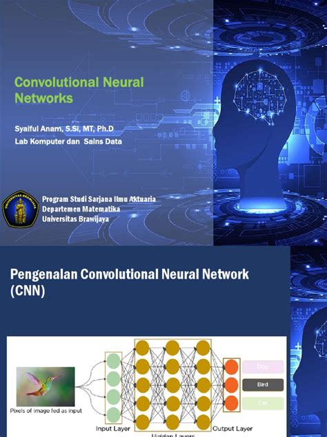 Convolutional Neural Networks Syaiful Anam S Si Mt Ph D Lab Komputer Dan Sains Data Pdf