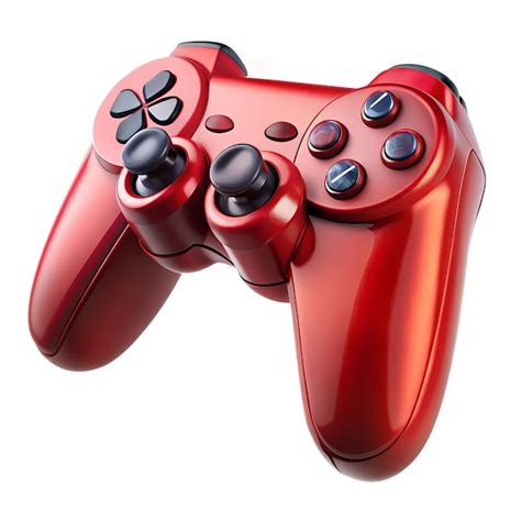 Red 3d Controller Isolated Premium Ai Generated Image