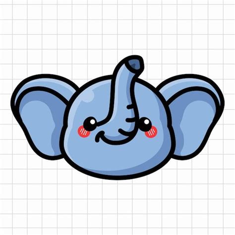귀여운 코끼리 벡터 일러스트 레이 션 프리미엄 벡터 Cute Elephant Vector Illustration Elephant