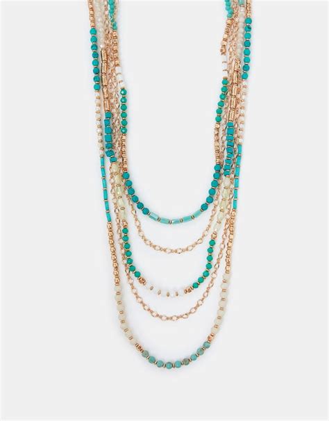 Layered Beaded Necklace Necklaces Accessorize Uk