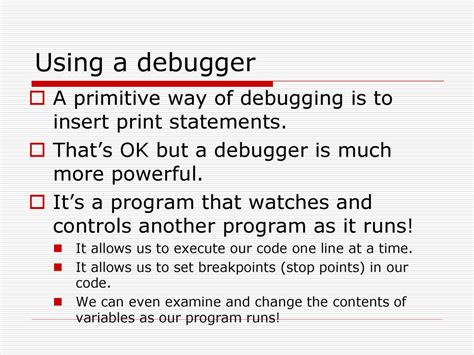 debuggers ppt download