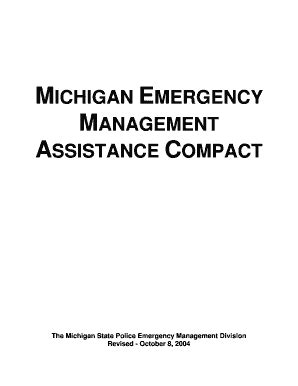 Fillable Online Mich MEMAC Agreement State Of Michigan Mich Fax