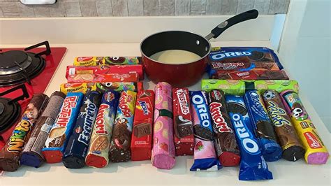 FIZ UM MEGA BRIGADEIRO O RECHEIO DE TODAS AS BOLACHAS DO MERCADO
