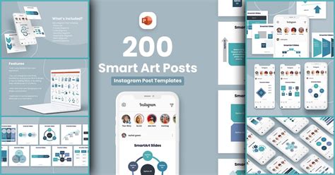 Square Smart Art Powerpoint Templates Bundle Templates Editable
