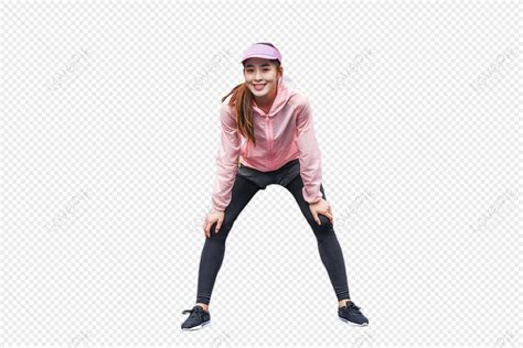 Girls Outdoor Sports Stretching Characters Sport Girl Stretching Png