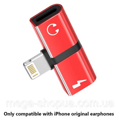 Переходник 2в1 для Наушников и Зарядки Iphone Lightning Aux Audio Адаптер для Аудио Лайтинг