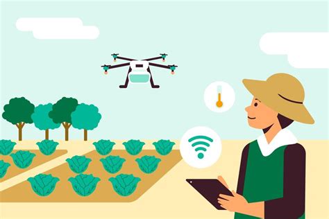 농업용 드론 벡터 스마트 농업 센서 시스템을 사용하는 농부 프리미엄 벡터 농업용 드론 벡터 스마트 농업 센서 시스템을 사용하는 농부 프리미엄 벡터