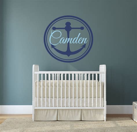 Anchor Decal Nautical Decor Nautical Wall Decal Nautical Etsy
