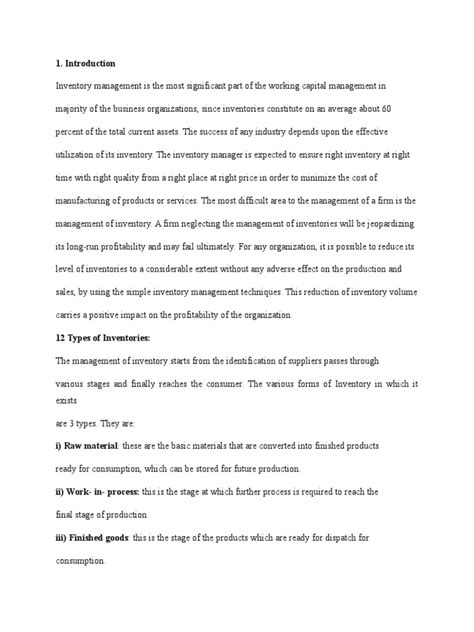 Introduction To Invnetory Management Pdf Inventory Supply Economics