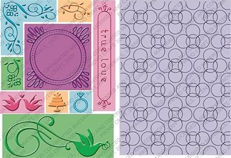 Cricut Cuttlebug All In One Embossing Plates True Love