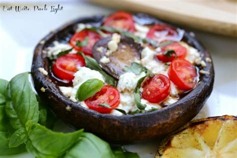 Grilled Portobella With Basil Tomatoes And Goat Cheese Eat Write