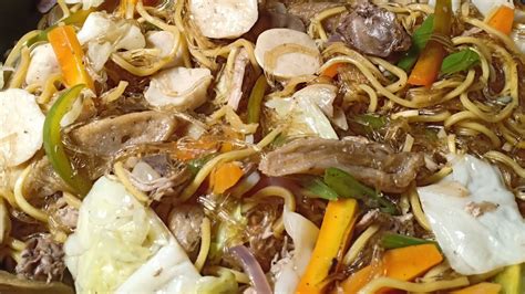 Pancit Mix Sotanghon And Canton Youtube