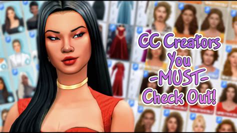 30 Cc Creators You Must Check Out Links The Sims 4 Youtube
