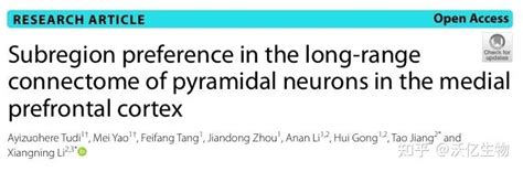 Fmost研究成果：内侧前额叶皮层 Mpfc 亚区it和pt神经元的全脑连接组图谱 知乎