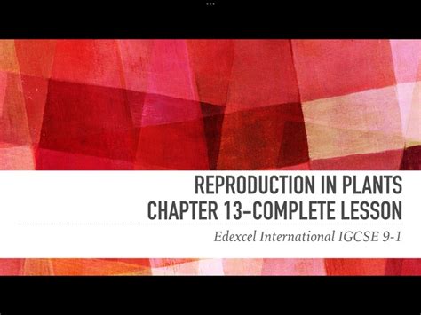 International Igcse Biology 9 1 Reproduction In Humans Chapter 13 Complete Lesson Teaching