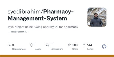 GitHub Syedibrahim Pharmacy Management System Java Project Using