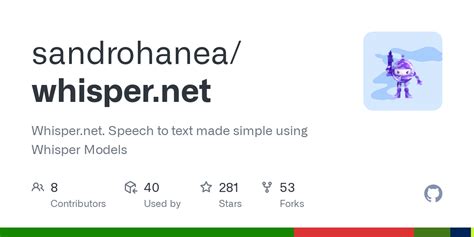 Whisper Net Examples Diarization Program Cs At Main Sandrohanea