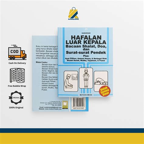 Jual HAFALAN LUAR KEPALA BACAAN SHALAT DOA DAN SURAT SURAT PENDEK