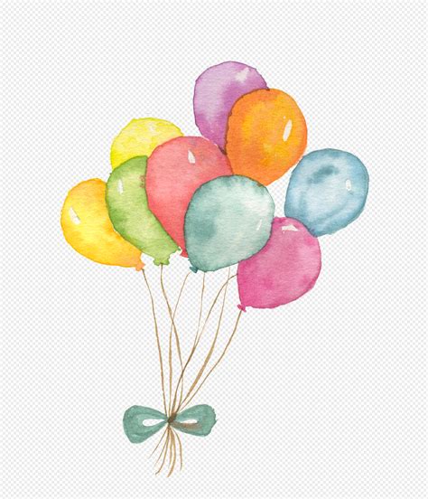 수채화 풍선 이미지 사진 400223633 무료 다운로드