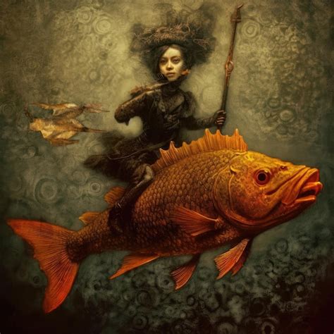Premium Ai Image Woman At Wish Dark Halloween Illustration Fantasy