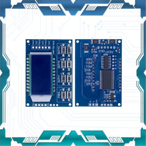 3 Way PWM Pulse Frequency Duty Cycle Adjustable Module Square Wave Rectangular Wave Signal Gene