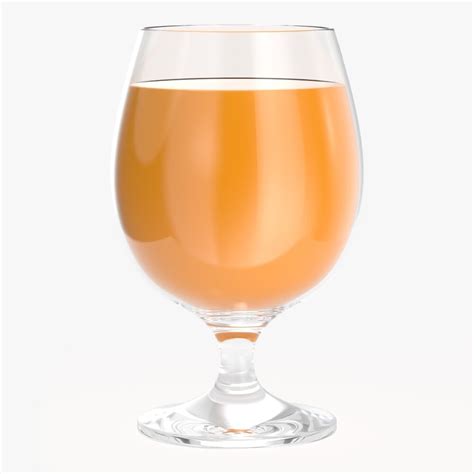 Pokal Glass With Orange Juice 3d Model Download Bottles Cans On