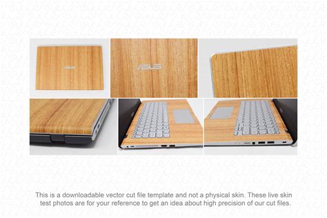 Vinyl Ready Vector Cut File Templates For Laptop Skins In Ai Plt Eps