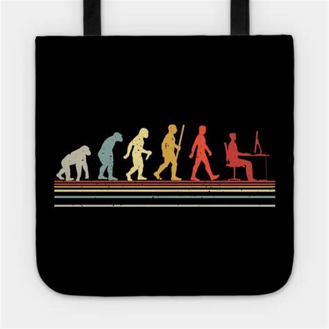 Evolution Of Man Computer Programmer Tote Bag