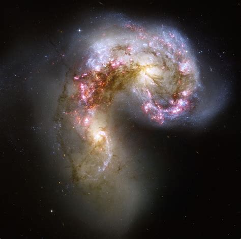 Caldwell This Hubble Image Shows Two Galaxies Locked Flickr