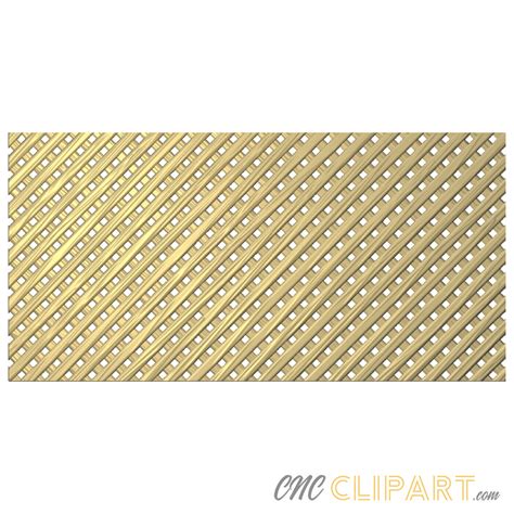 Lattice Texture 3d Relief Model Cnc Clipart
