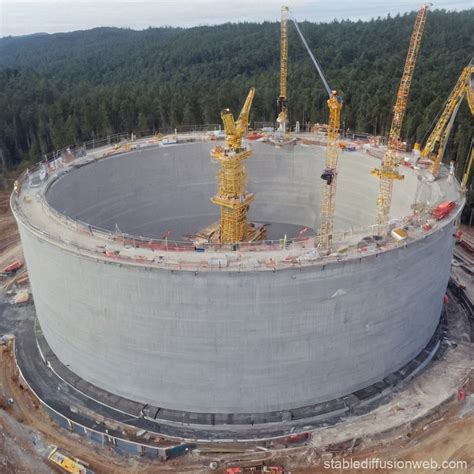Lng Tank Construction Stable Diffusion Online