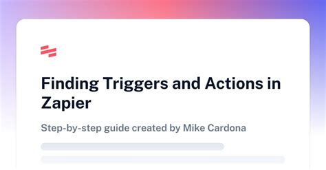 Finding Triggers And Actions In Zapier Scribe