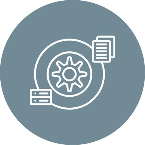 Data Transformation Line Circle Background Icon 17695481 Vector Art At