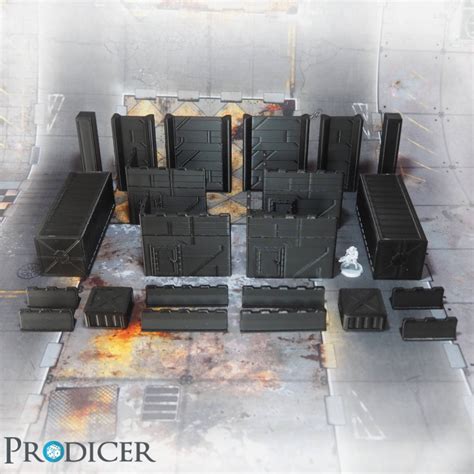 3D Printable Competitive Kill Team Tournament Terrain Set Compatible
