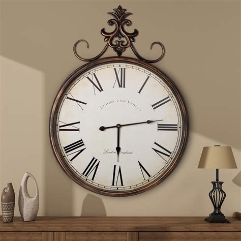 Thkshouz Large Wall Clock 21in Vintage Wall Clock