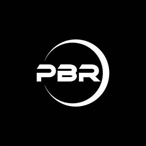 Pbr Letter Logo Design In Illustration Vector Logo Calligraphy