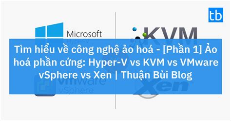 Tìm hiểu về công nghệ ảo hoá Phần 1 Ảo hoá phần cứng Hyper V vs