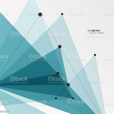 Geometric Triangle Vector Background Triangles Connect Pattern For Business Presentations Annual