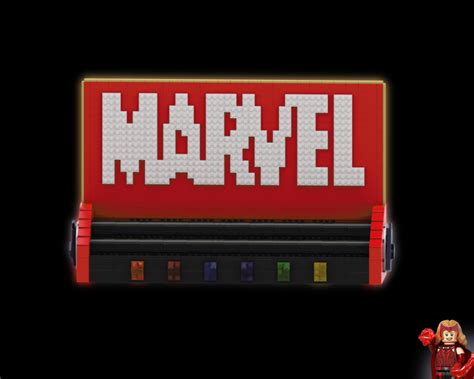 Lego Moc Marvel Cmf Minifigures Display Stand By Freddiebricks Mocs