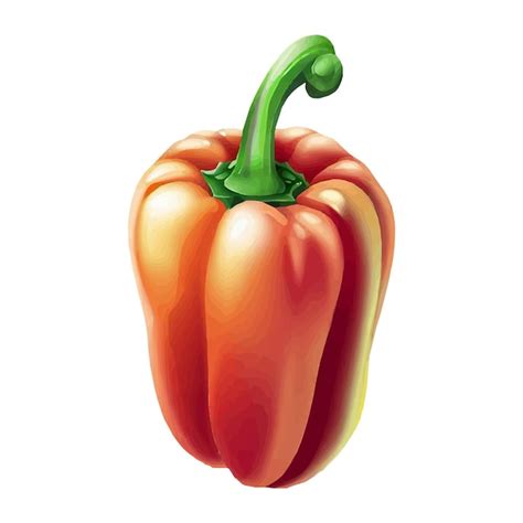 Pimentón Pimienta Ilustración Vectorial Vector Premium